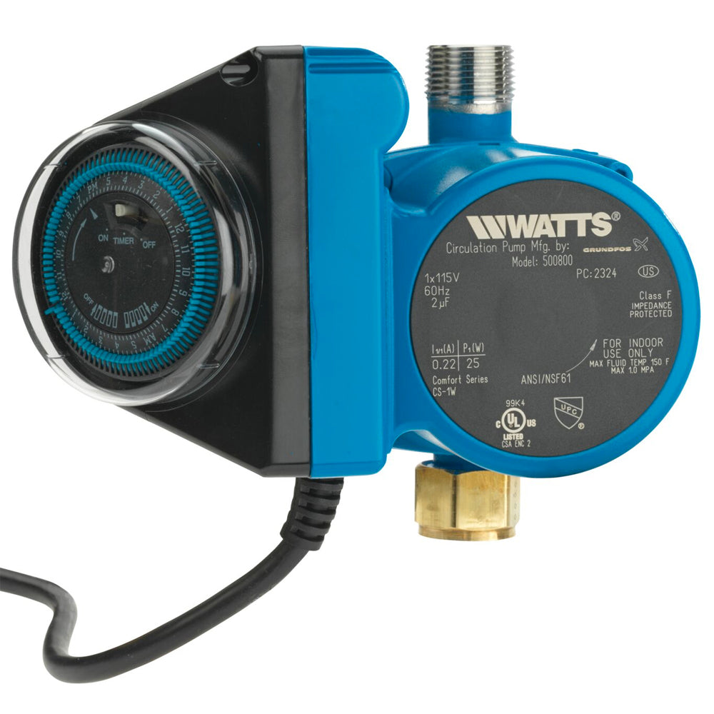 HOT WATER RECIRCULATING SYSTEMPUMP/TIMER/10'CORD