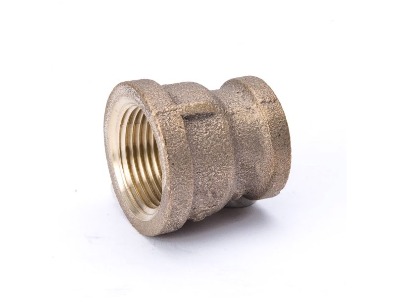 11/*x3/4*REDUCING COUPLING 5/25 RED BRASS