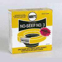 #3 NO-SEEP FOAM WAX RING W/SLVREINFORCED BOWL RING w/HORN