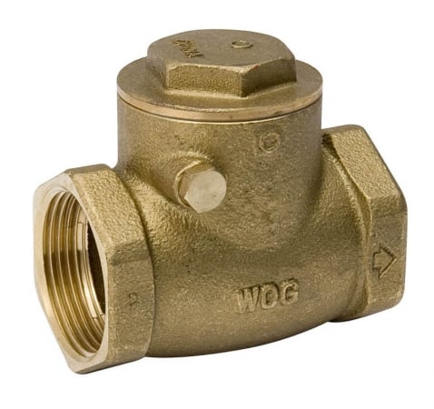 1-1/4* THR SWING CHECK VALVE 150# WOG BRASS SWEAT CONNECT