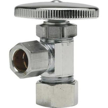 5/8 ODx1/2C QT ANG STOP VALVE CP/LF/BALL/QUARTER TURN/ANGLE