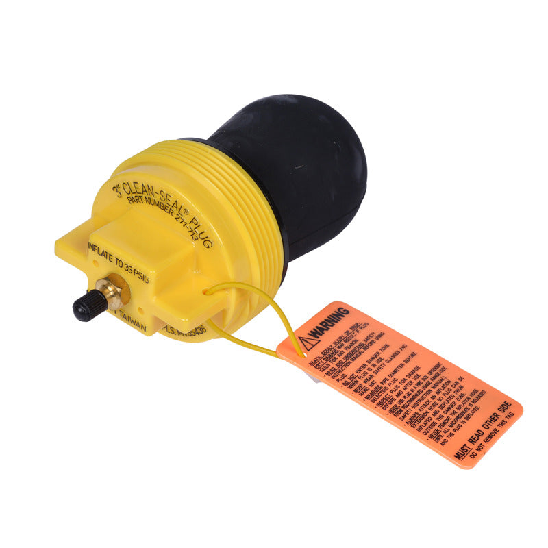 3*CLEAN SEAL TEST PLUG 13PSI SEALS BOTH CAST/IRON & PVC