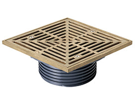 7*SQ SS FINISH FIXTURE/FLR DRN304SS SQUARE STRAINER F/B324PF