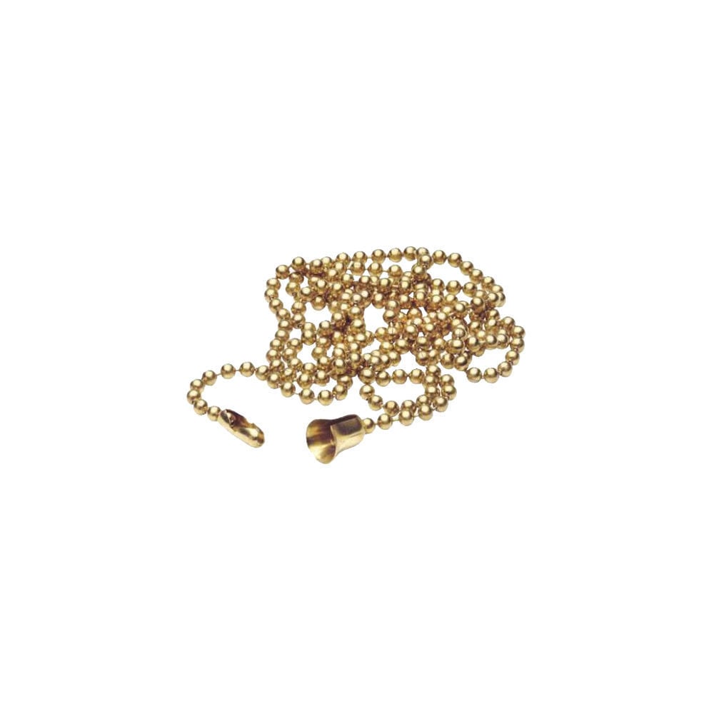 3'BEAD PULL CHAIN 1-1/25*DIA W/BELL END & CONNECTOR/BRASS