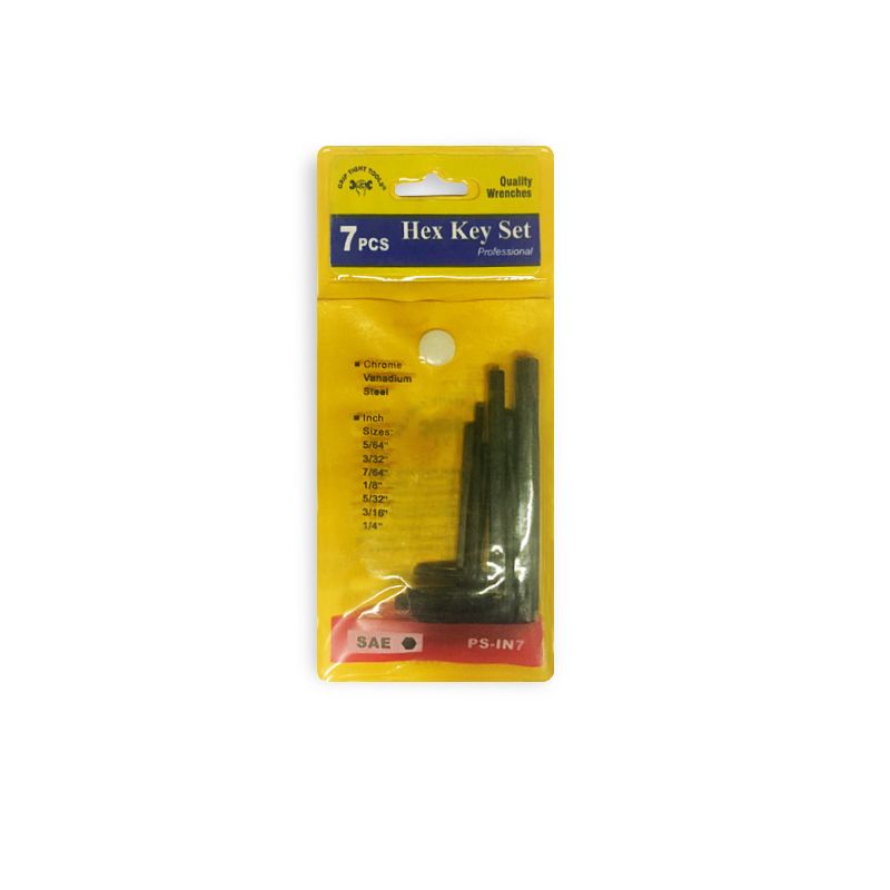 7pc.HEX KEY SET SAE
