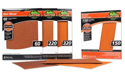 9*x11*GARNET C-WT 220 5PK. SANDPAPER