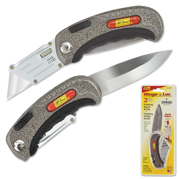 HINGE-LOC.FOLDING UTILITY/SPORUTILITY KNIVE
