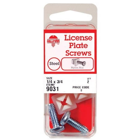 LICENSE PLATE BOLT SET (2)