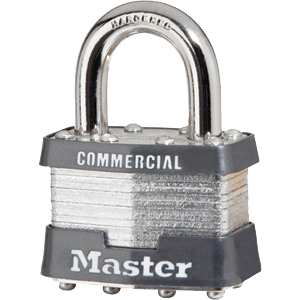 #1KA #2081 LAM.MASTER LOCK 1-3/4*WIDE 5/16x15/16* SHACKLE
