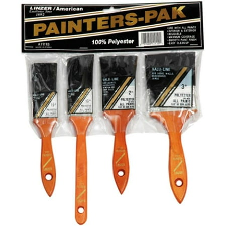 4 PC POLY PAINT BRUSH SET