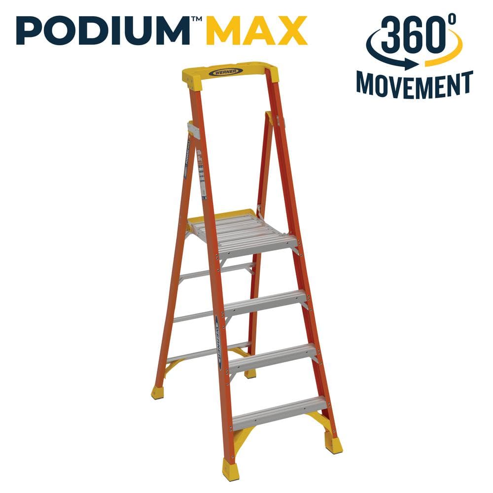 4'FG PODIUMS STEP LADDER #300 #300 CAPACITY