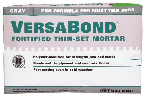 50# VERSA/BOND GREY MORTAR 52# PER CASE OF 1 EA
