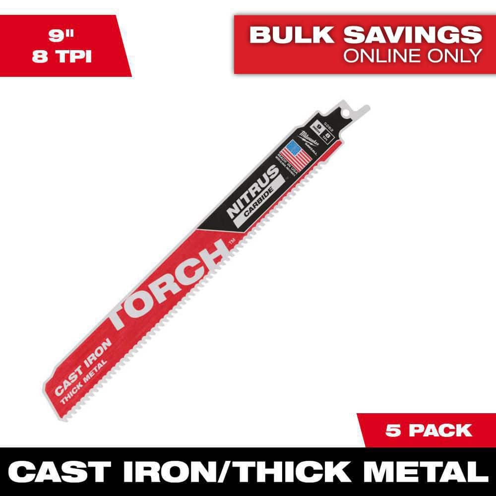 5pk-6* 7TPI N/C SAWZ BLADE NITRUS CARB TORCH F/CAST IRON