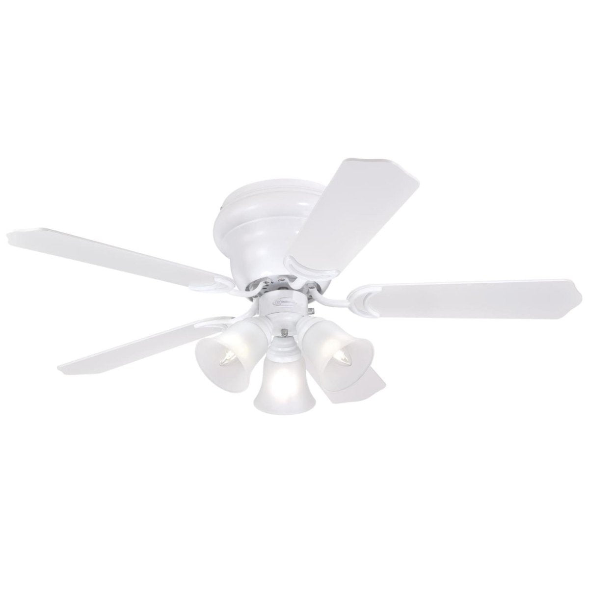 42*4BLD L.E.D WHT.HUGGER W/LITW/LITEKIT (E12) BASE 60WATT